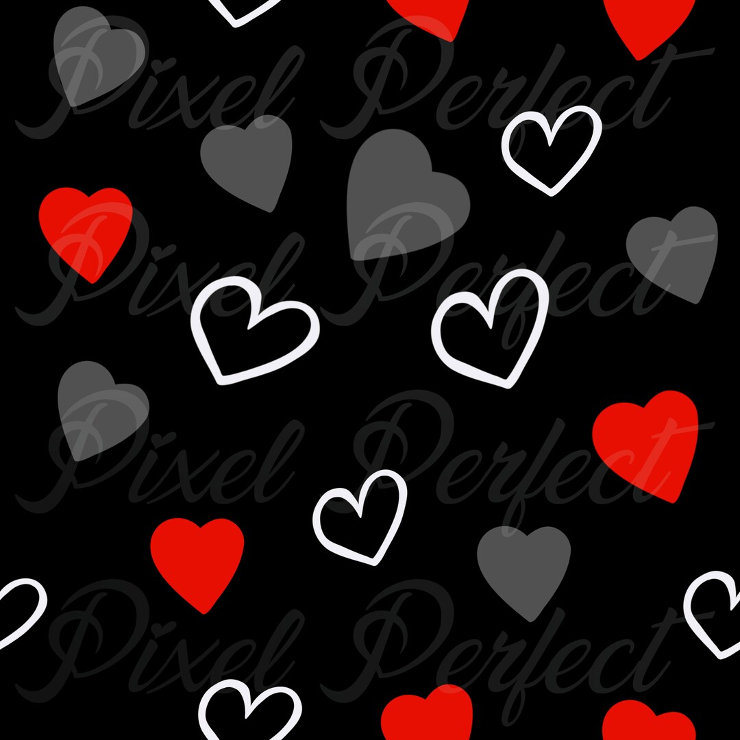 Seamless Design File Hearts - Etsy