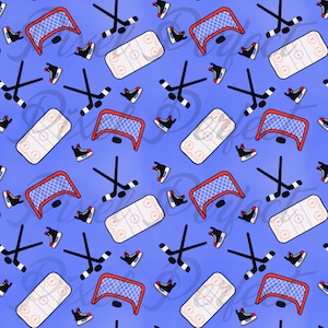 Seamless Design File Hockey - Etsy