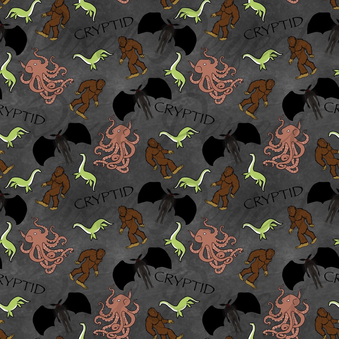 Seamless Design Cryptids - Etsy