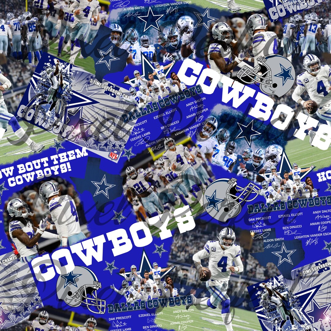 Seamless Design File Cowboys Football - Etsy