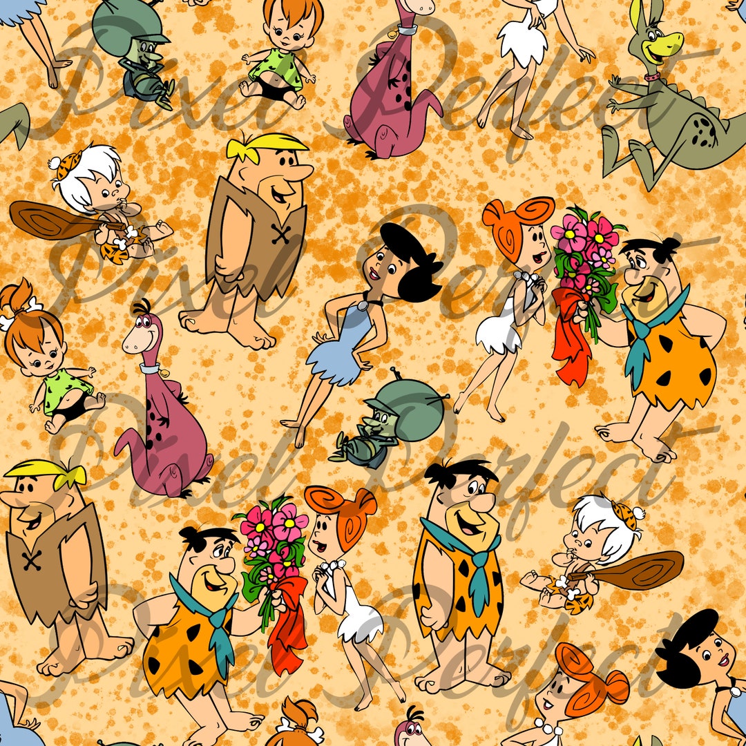 Seamless Design File Stone Age Family - Etsy