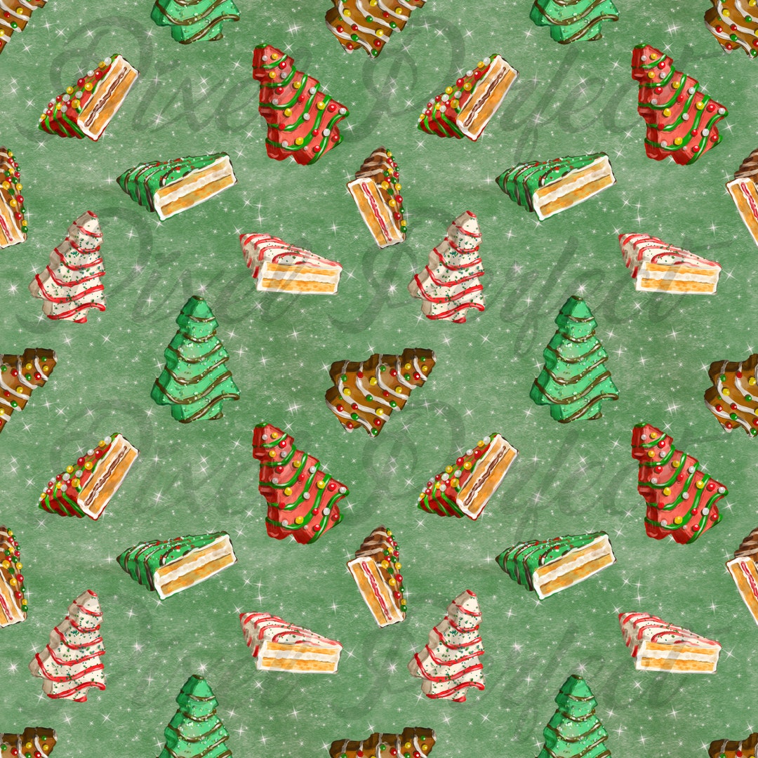 Seamless Design File Variety Tree Cakes - Etsy
