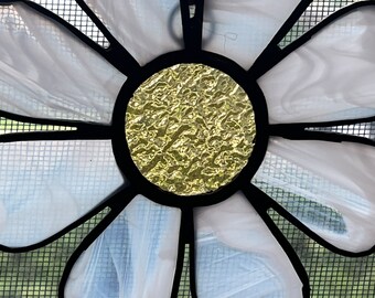Stained Glass Daisy Suncatcher - Etsy