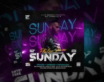 EDITABLE Club Flyer Template Event Flyer Night Party Invite - Etsy