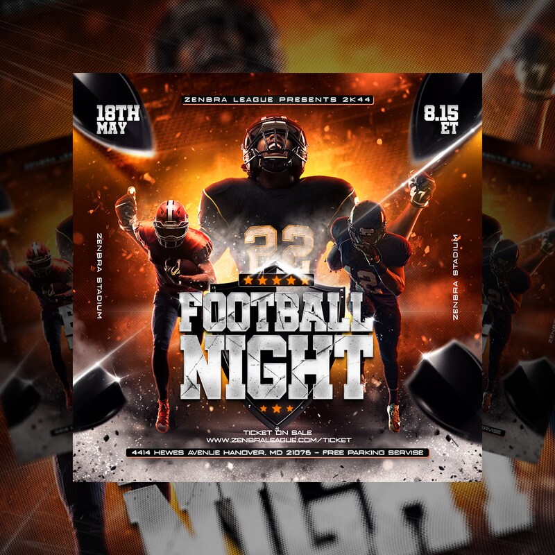 Football Program Template - Etsy