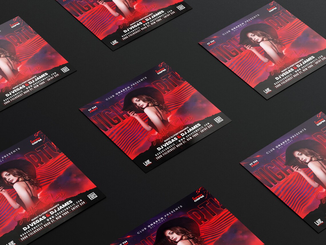 EDITABLE Club Flyer Template Event Flyer Night Club Invite - Etsy