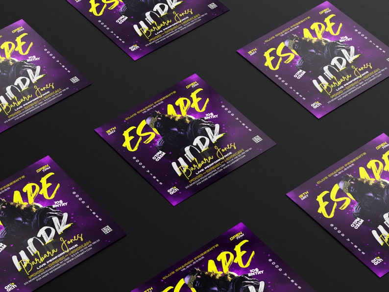 EDITABLE Club Flyer Template Event Flyer Night Club Invite - Etsy