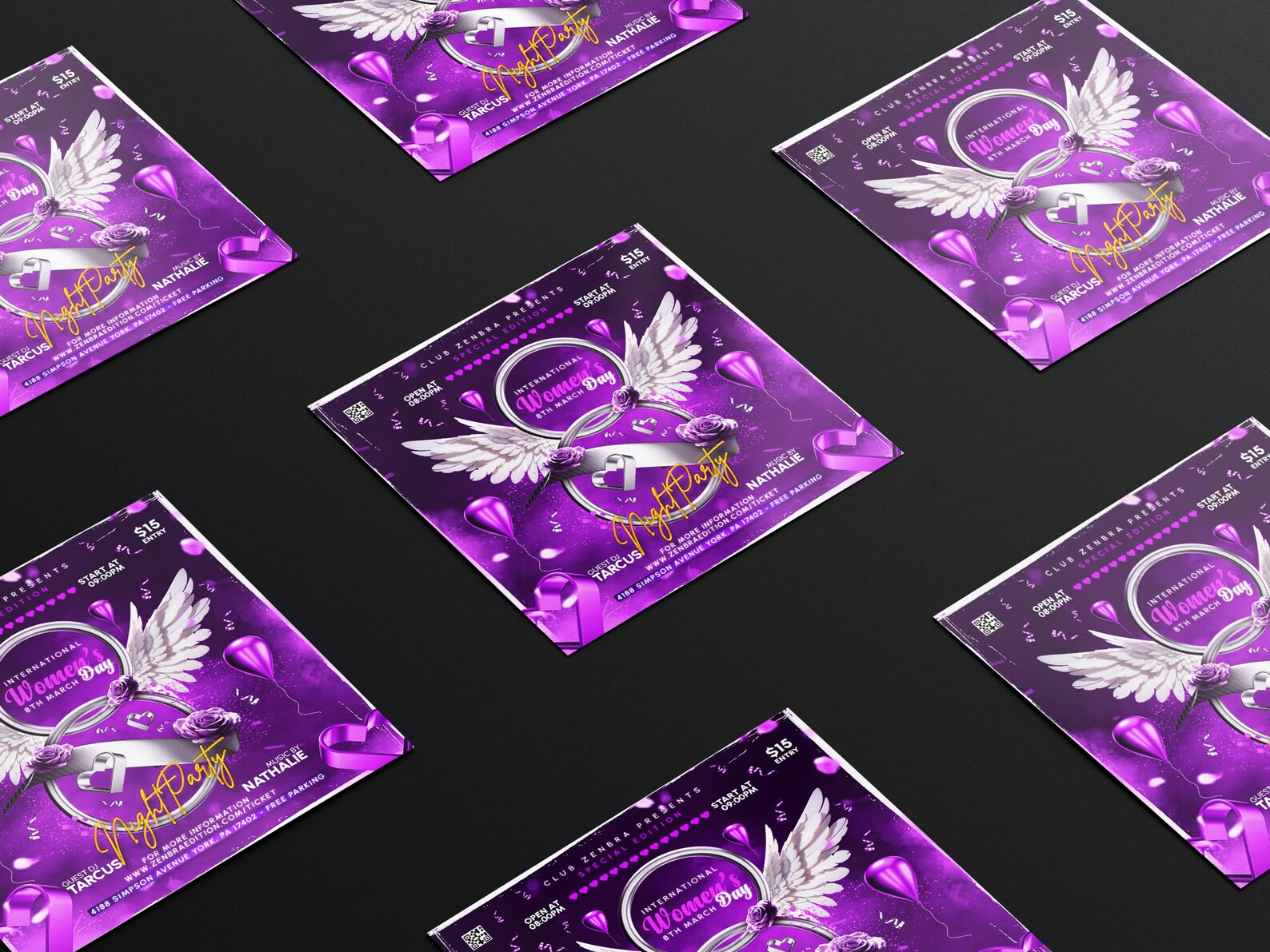 EDITABLE Women's Day Club Flyer Template, Event Flyer, Women's Day, DJ ...