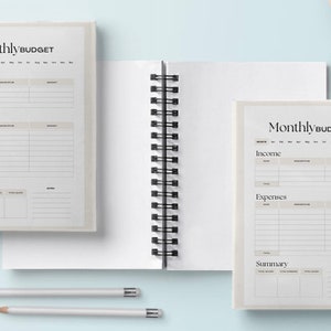 Digital Budget Planner, Budget Template, Monthly Budget, Printable and ...