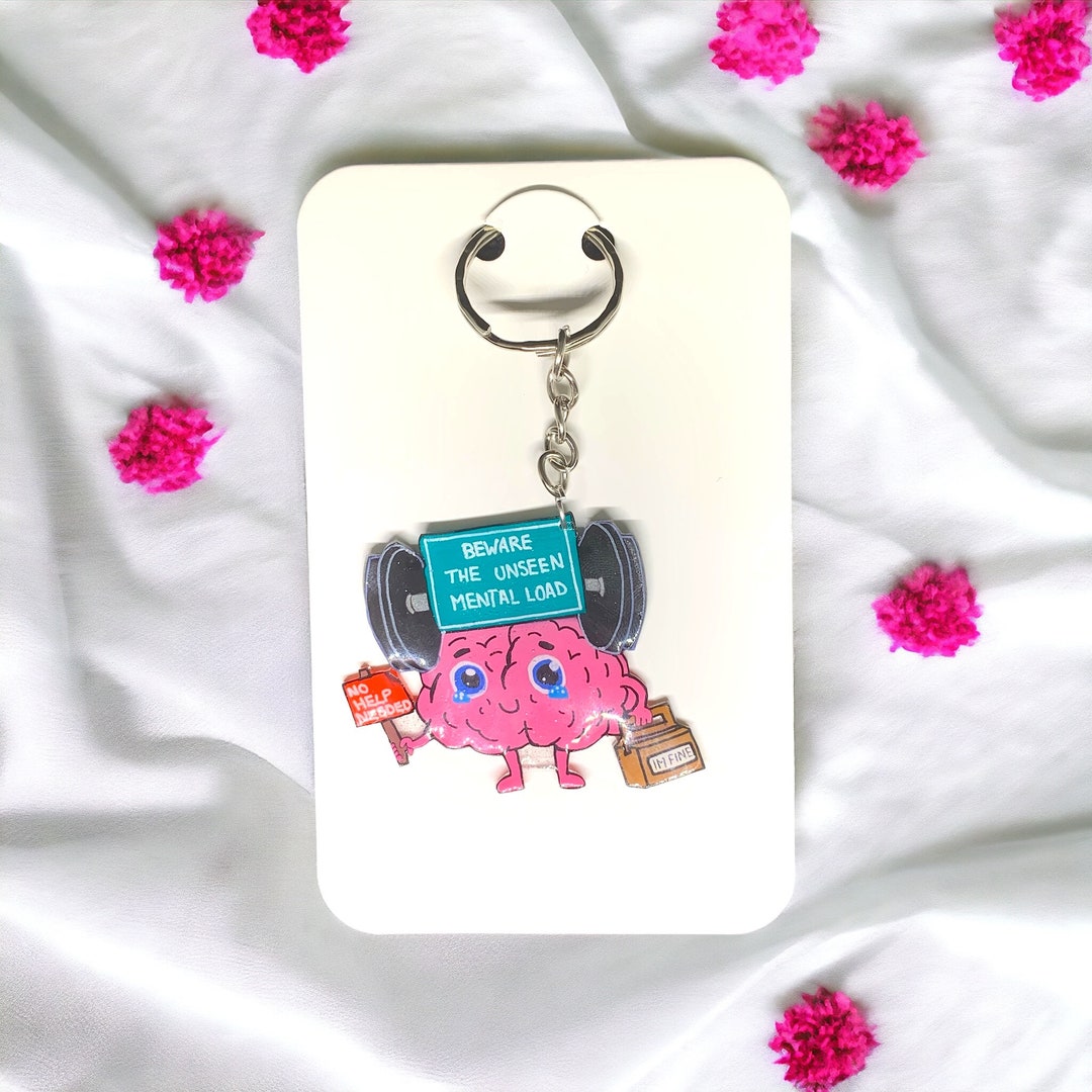 Mental Load Awareness Keyring, New Mother Gift, Mental Load Gift, - Etsy