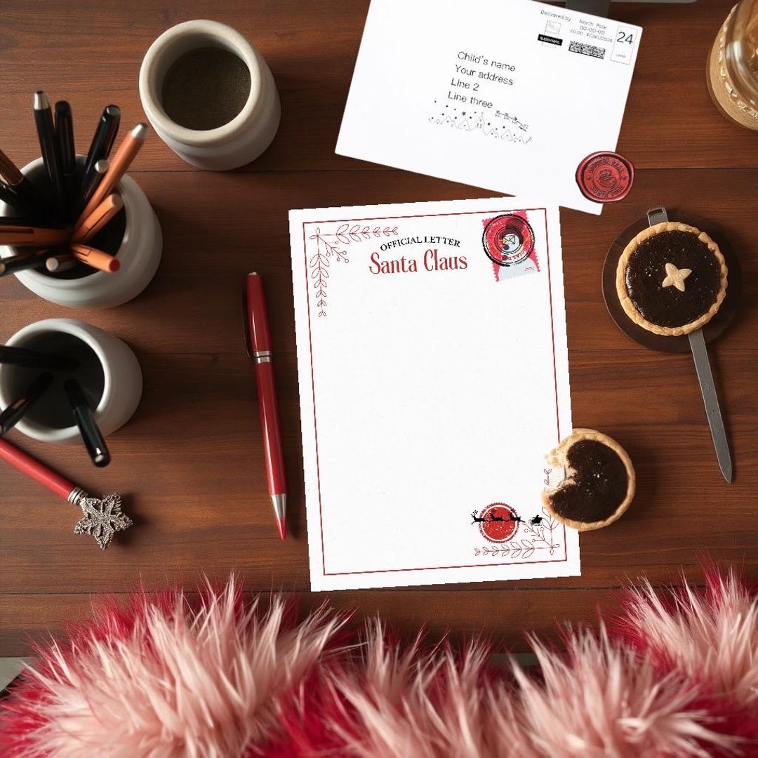 Santa Headed Paper, Letter From Santa, Write Your Own Letter From Santa ...