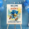 Sonic Welcome Sign Template, Editable Sonic Birthday Easel Sign ...