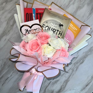 Book Bouquet Custom Made to Order Books Artificial Flowers Book Flower ...