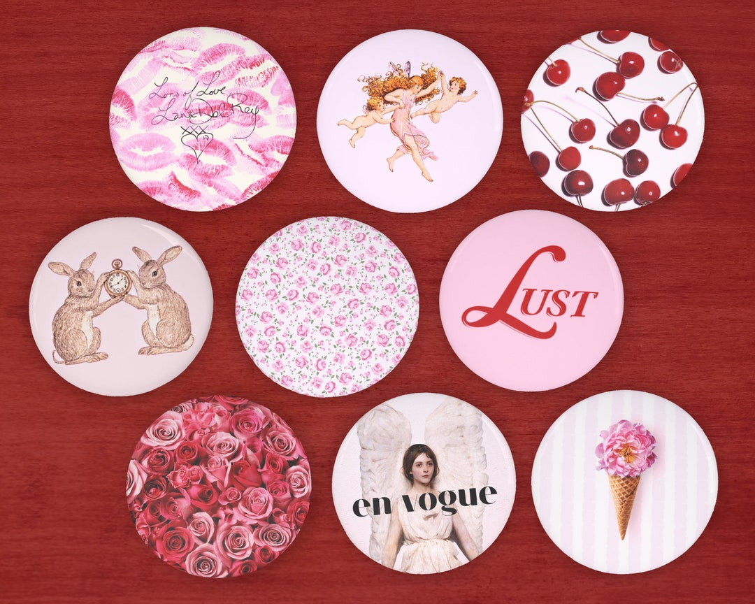 Coquette Pins Buttons Badges Floral Flowers Dollette Lana Del Rey ...