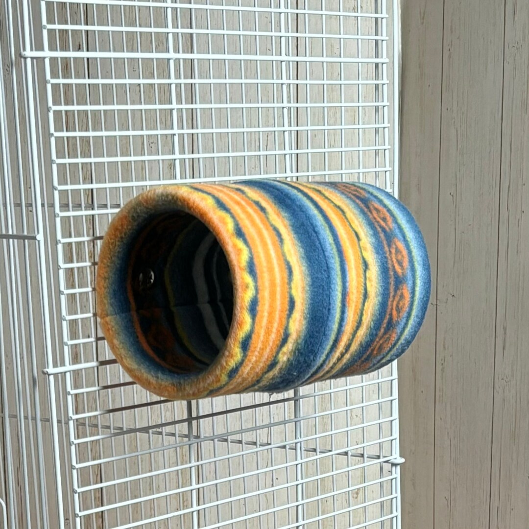 Parrot Sleeping Hut, Parakeet Tunnel, Bird Tent, Cozy Sunset Stripes ...