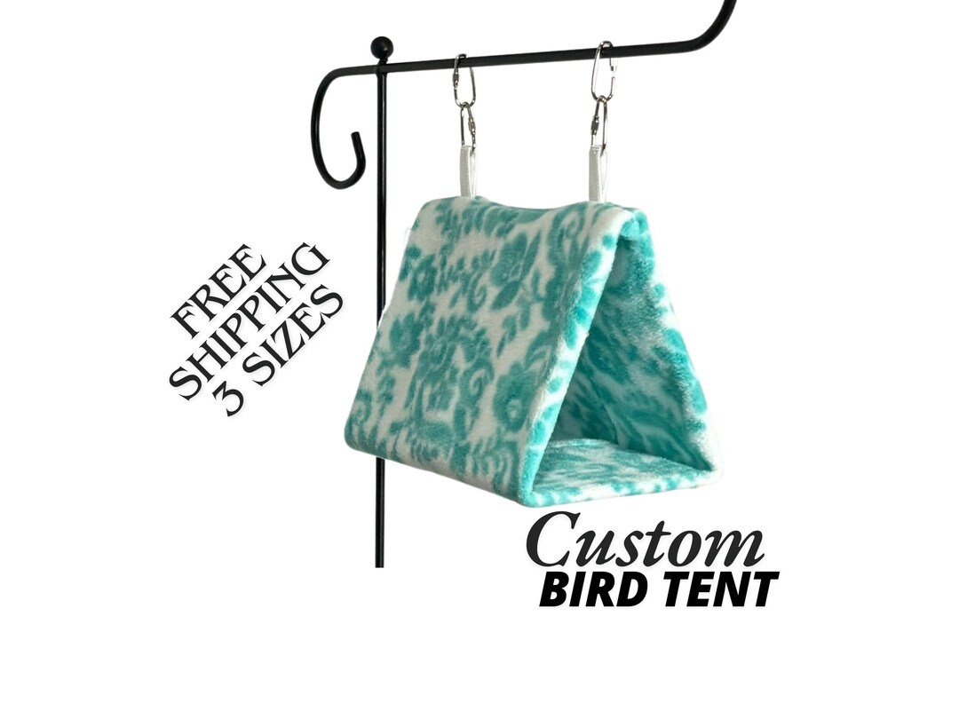Fleece Bird Tent Pet Parrot Bed Cozy Hideout Cage Accessory Aviary Bird ...