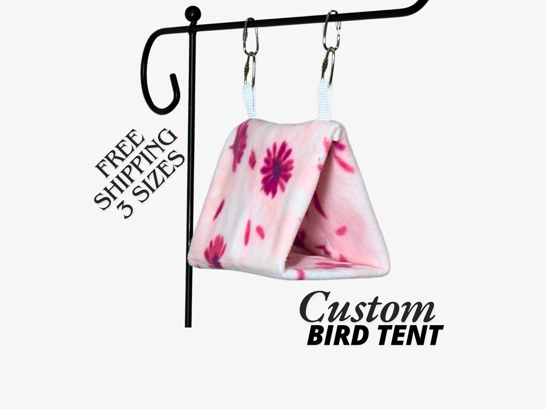 Fleece Bird Tent Pet Parrot Bed Cozy Hideout Cage Accessory Aviary Bird ...