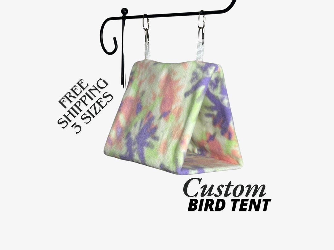 Handmade Fleece Bird Tent: Cozy Cage Accessory for Parrots - Etsy