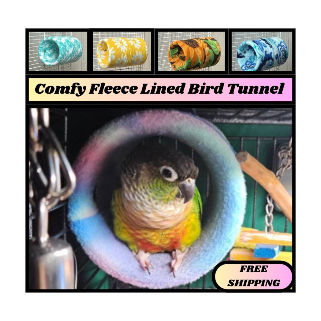 The Best Safest Fleece Bird Tunnel Pet Cage Accessory Toy Parrot ...