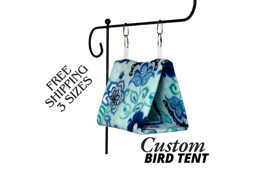 Parrot Bed Conure Safe Bird Tent Customizable Enrichment Toy Fleece ...