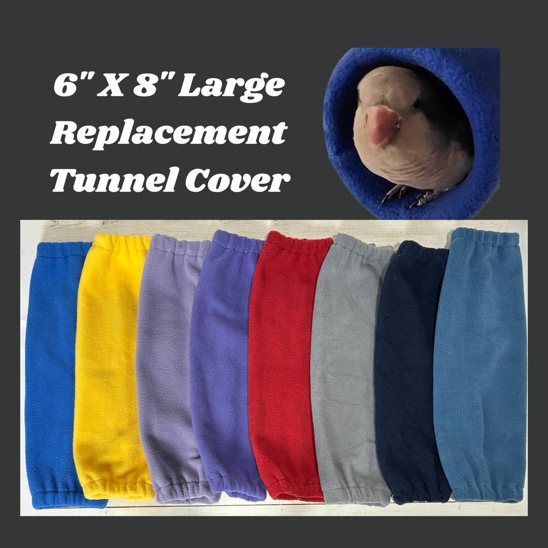 Comfy Bird Tunnel (6x8) Parrot Tent Parakeet Hut Anti-pill Fleece ...