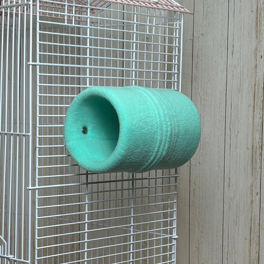 Comfy Pet Tunnel, Cozy Parrot Hut, Bird Tent, Mint Green Anti-pill ...