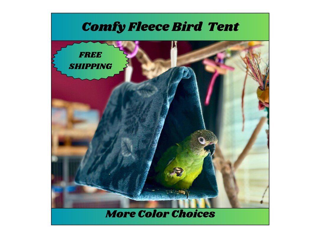 Custom Cozy Bird Tent Comfy Parrot Hut Pet Bird Bed Accessory Handmade ...