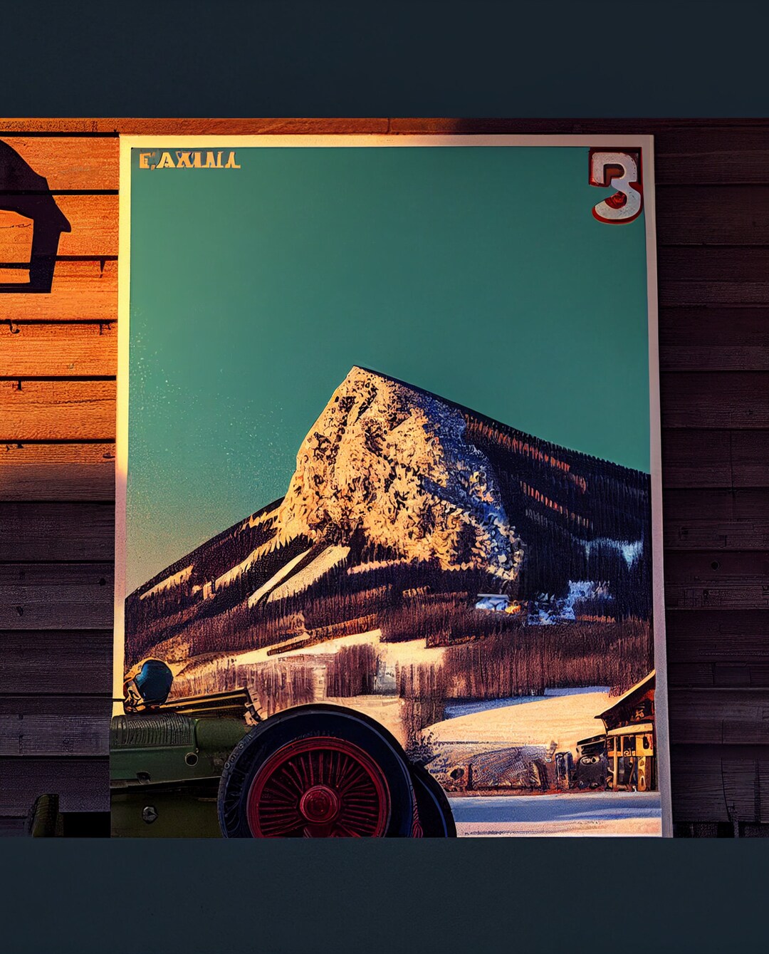 Crested Butte Inspired Vintage Mountain Digital Print | Scenic Nature ...