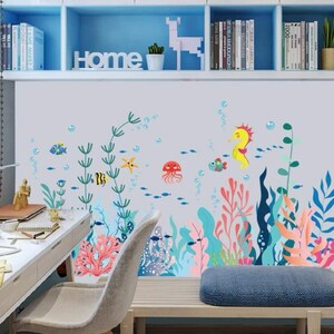 Under the Sea Wall Sticker Seaweed World Wall Stickers DIY - Etsy