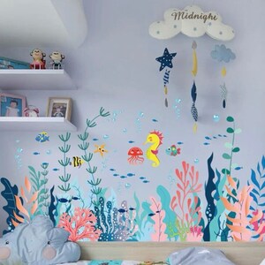 Under the Sea Wall Sticker Seaweed World Wall Stickers DIY - Etsy