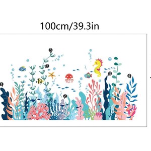 Under the Sea Wall Sticker Seaweed World Wall Stickers DIY - Etsy