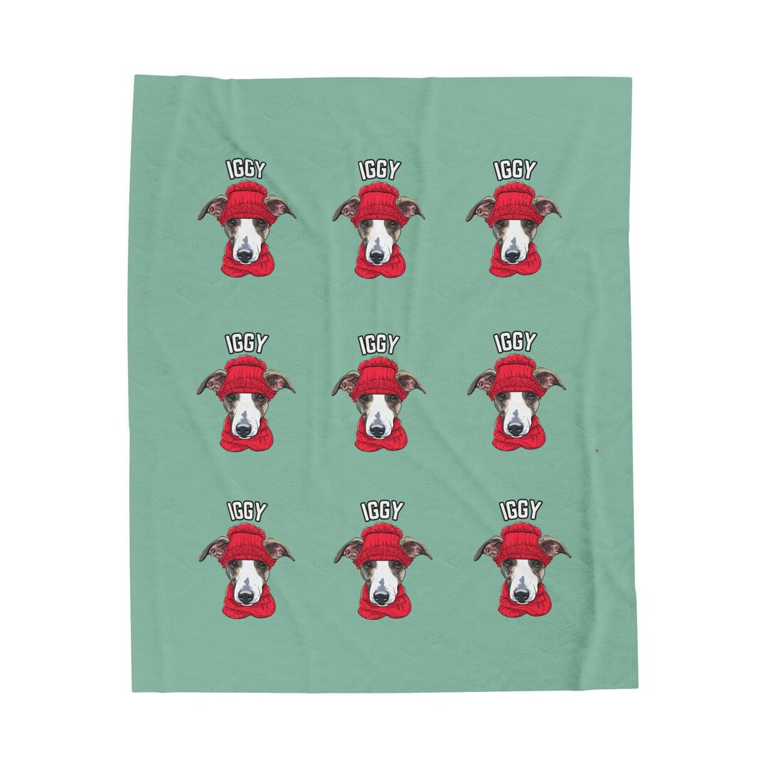 Iggy, Blanket, Cozy Chic Italian Greyhound Holiday Throw, Unique Gift ...