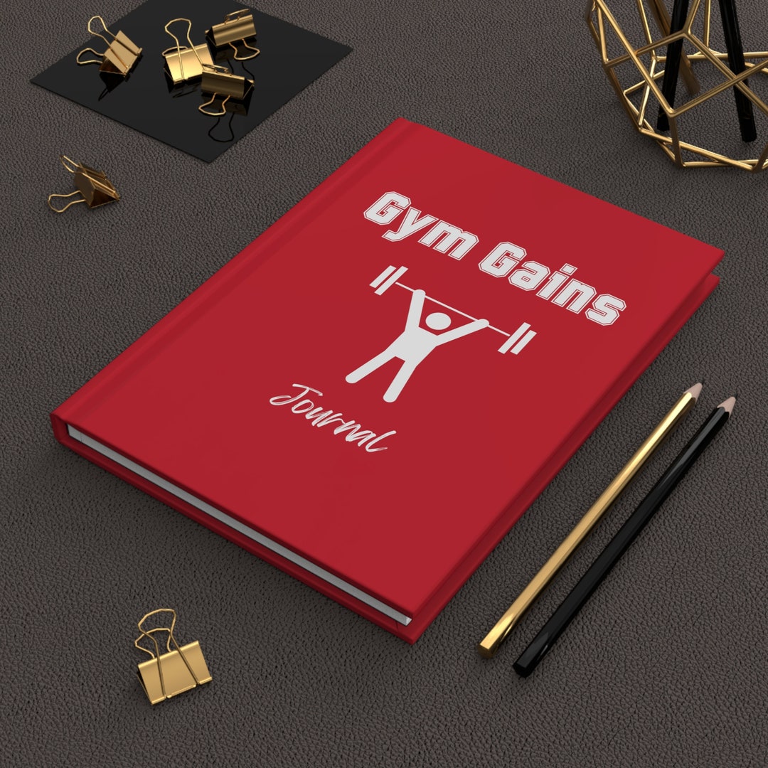 Fitness Hardcover Journal, Personalized Gym Journal, Chic Workout ...