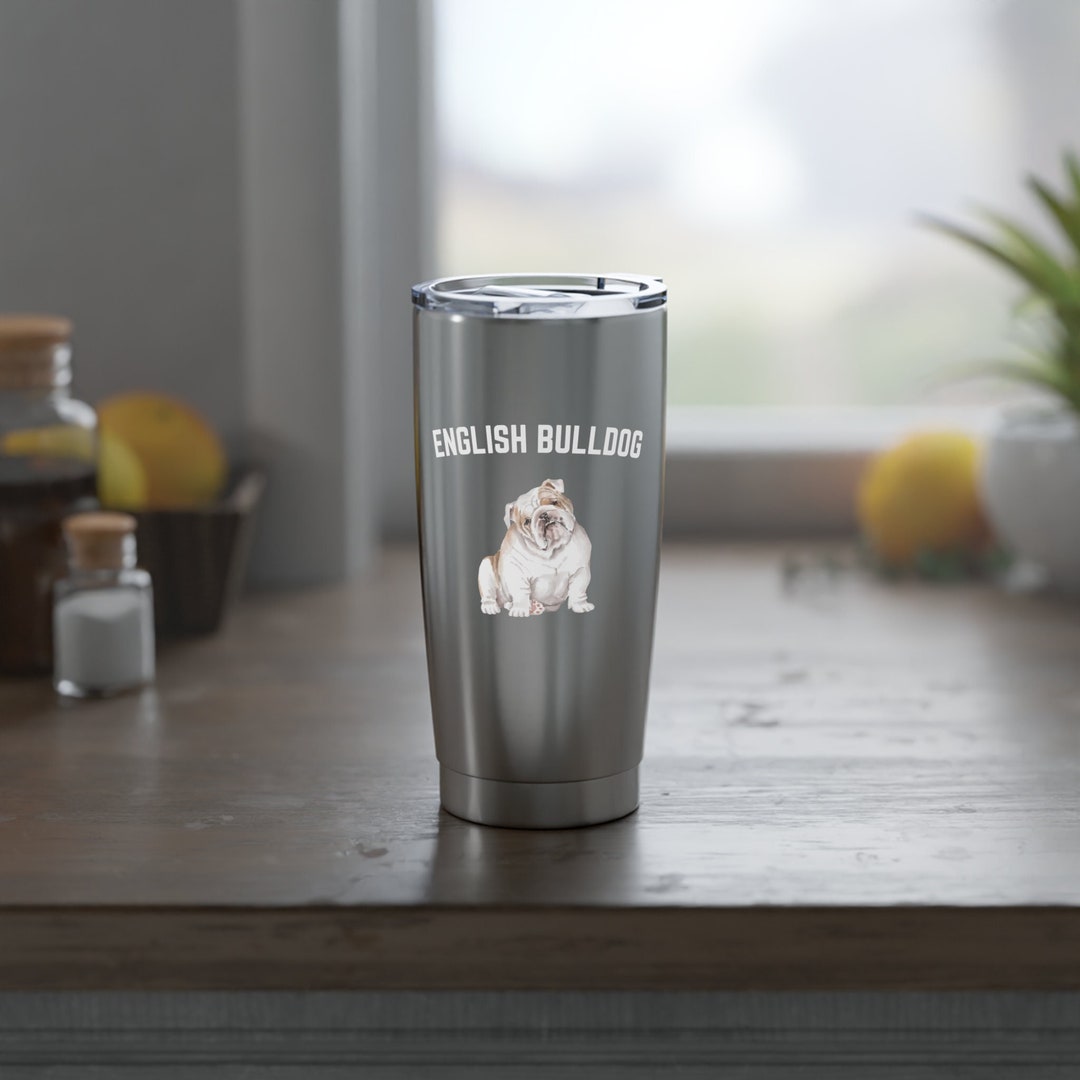 English Bulldog,tumbler,cute Dog Stainless Steel Travel Cup,reusable ...