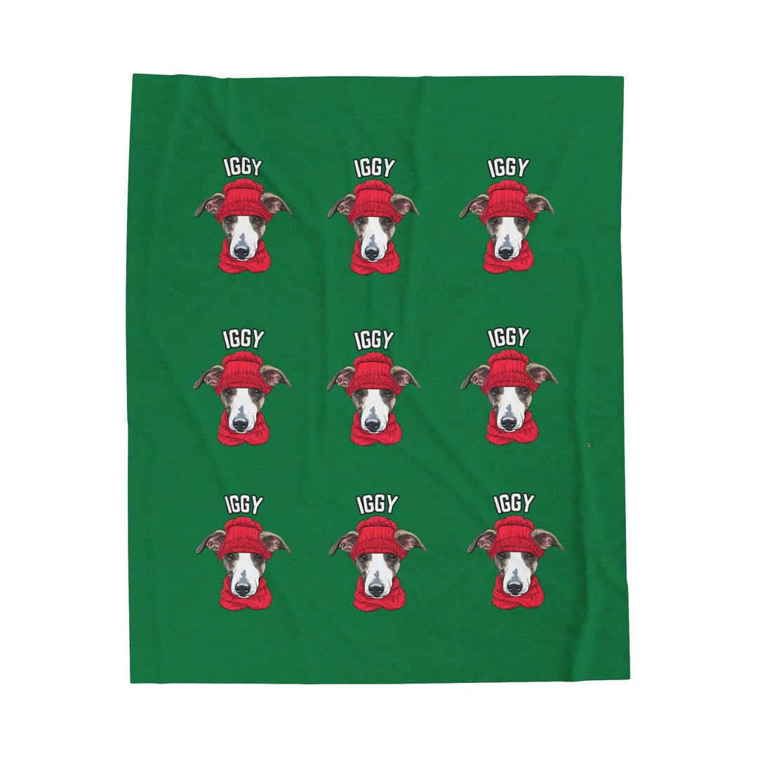 Iggy, Blanket, Cozy Chic Italian Greyhound Holiday Throw, Unique Gift ...