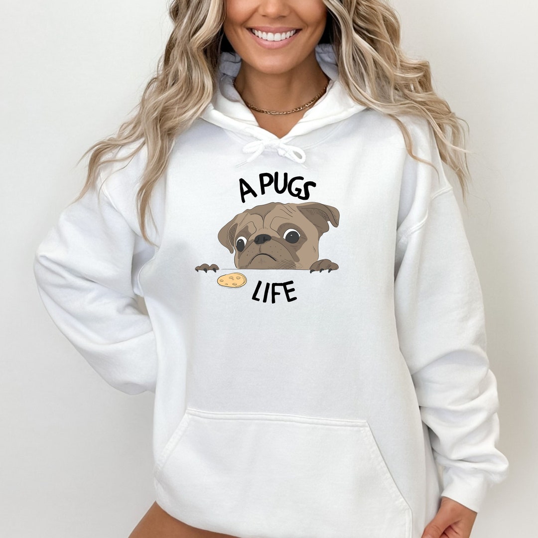 Pug, Sweatshirt, Cute Hoodie,cozy Chic Sweatshirt,shirt for Pug Lover ...