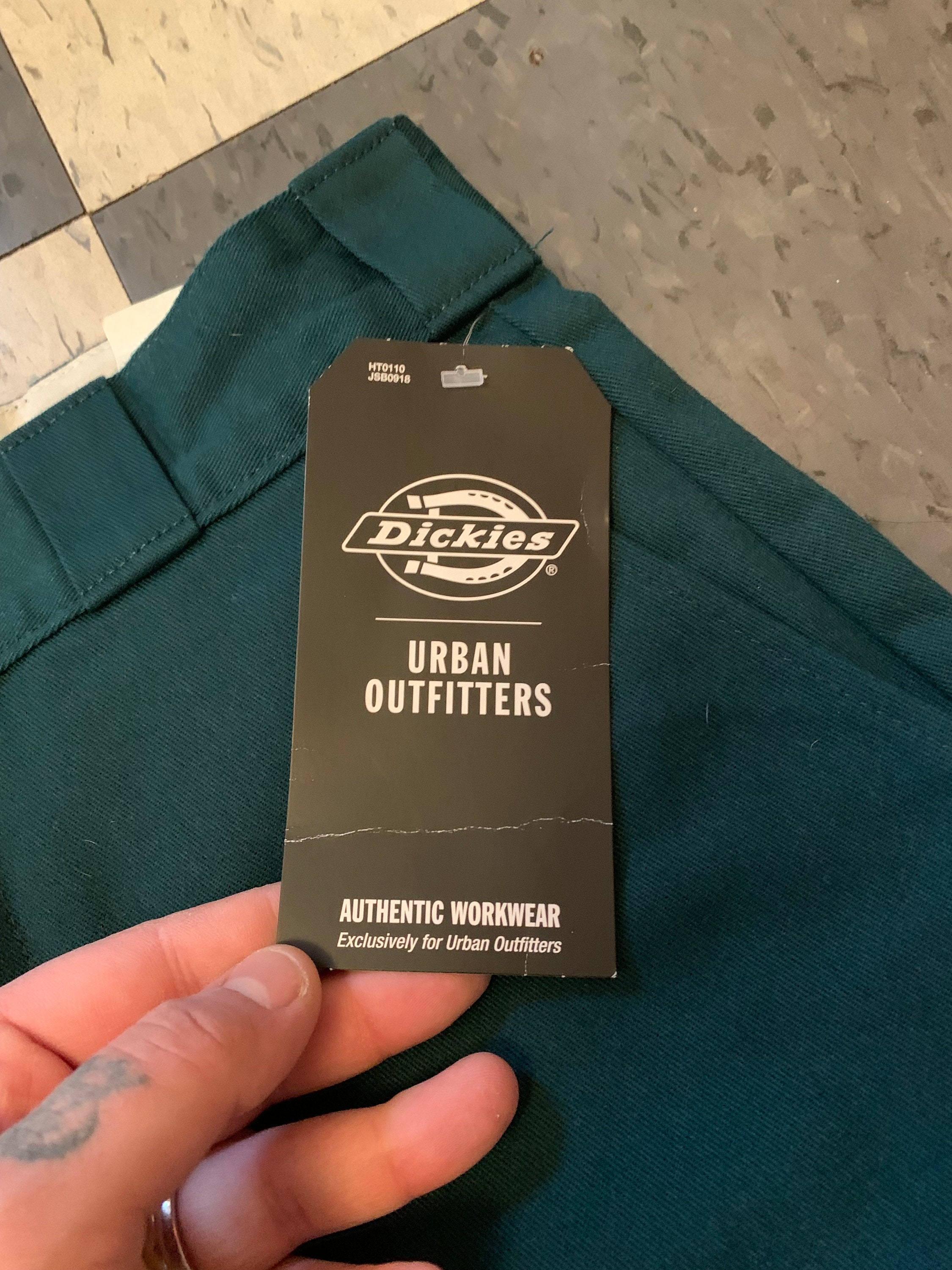 Urban Outfitters/dickies Dark Green Work Pants With Tags Size 4 - Etsy
