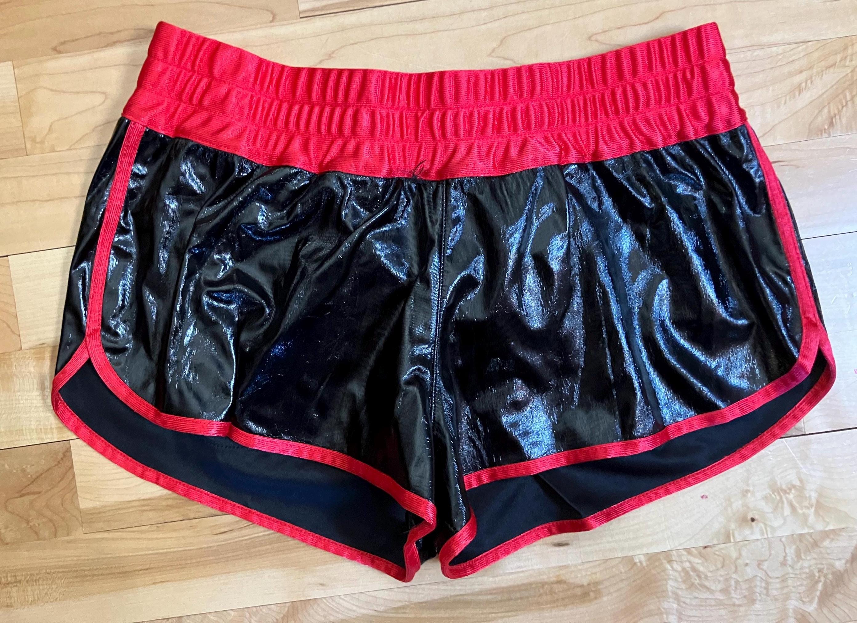 Vintage 'barcode' Brand Gym Short Shorts Size Medium Rummagers Nylon - Etsy