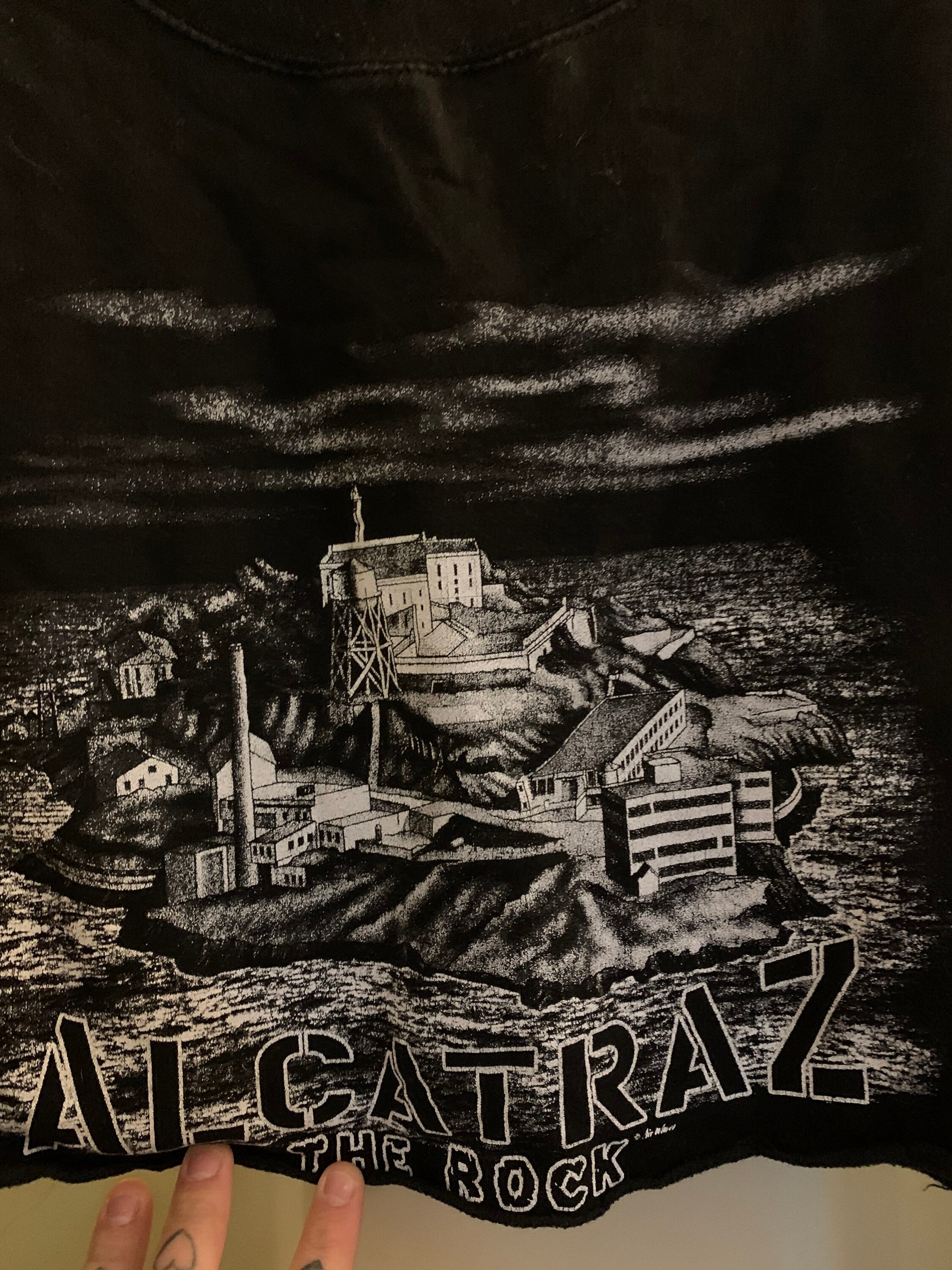 Alcatraz Prison “the Rock” Crop Sweat Shirt Crewneck - Etsy