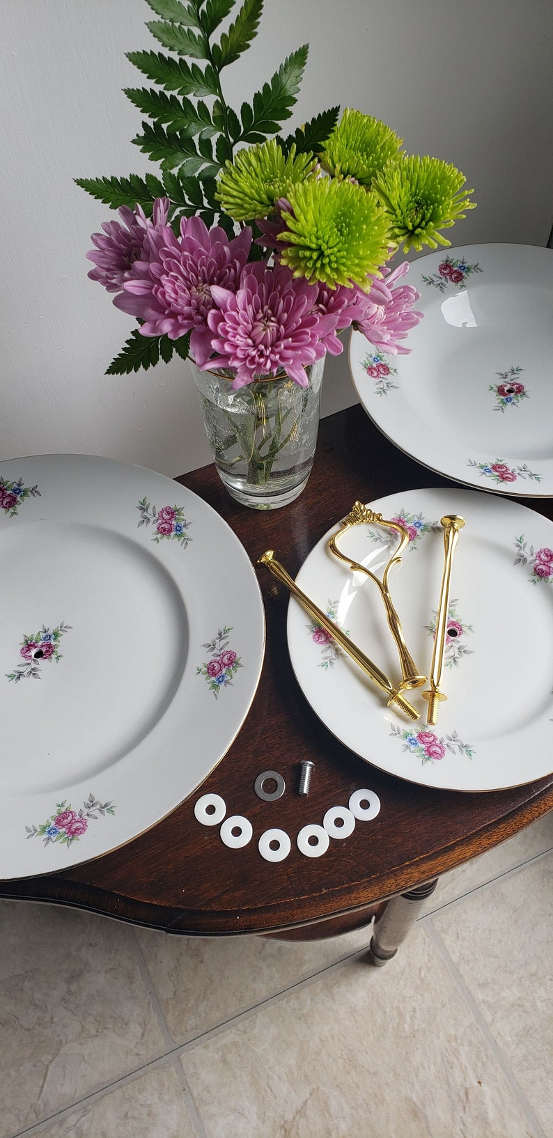 Handcrafted and Upcycled 3 Tier Cake Stand, Menau German Democratic ...