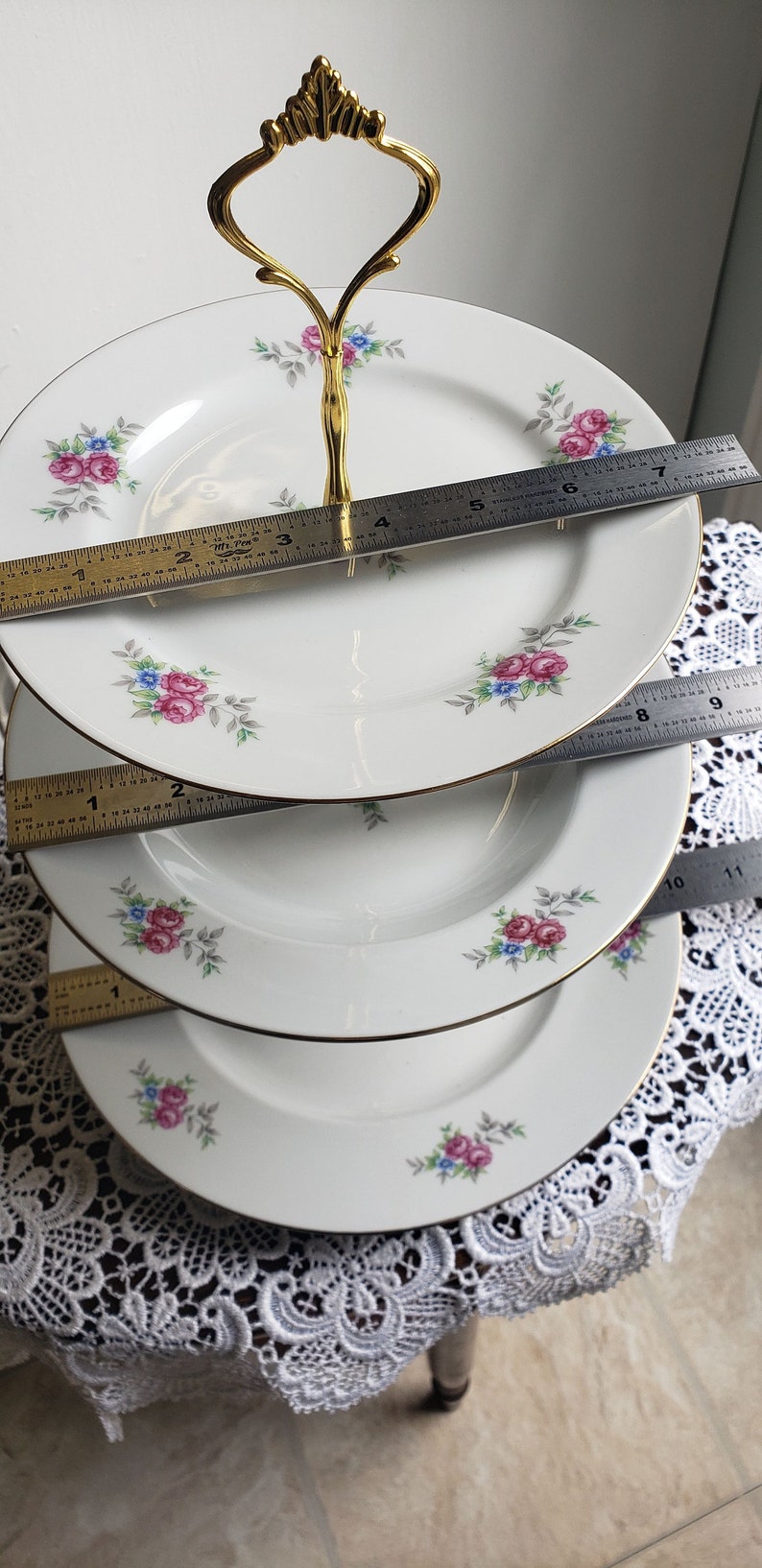 Handcrafted and Upcycled 3 Tier Cake Stand, Menau German Democratic ...