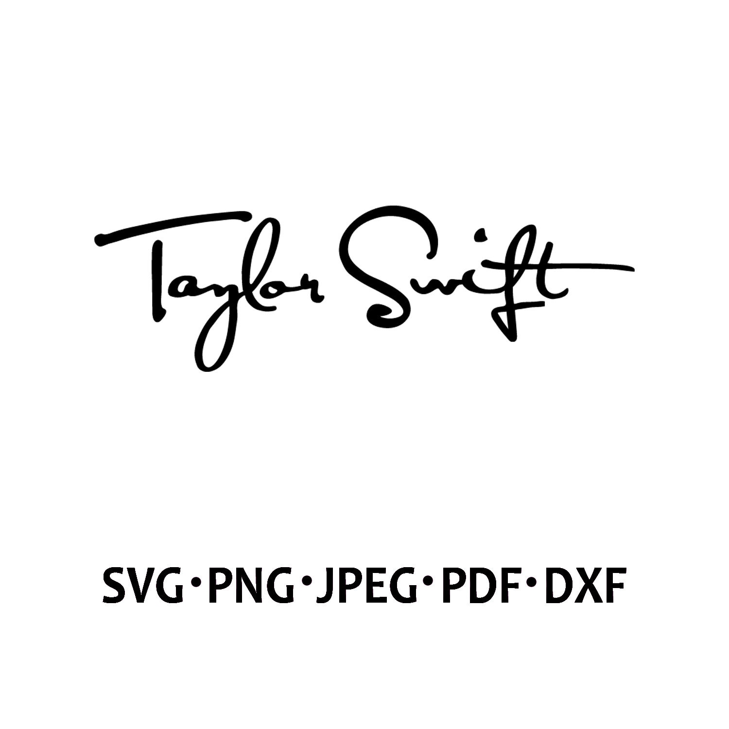 Taylor Swift Digital File SVG PNG PDF Cricut Silhouette - Etsy