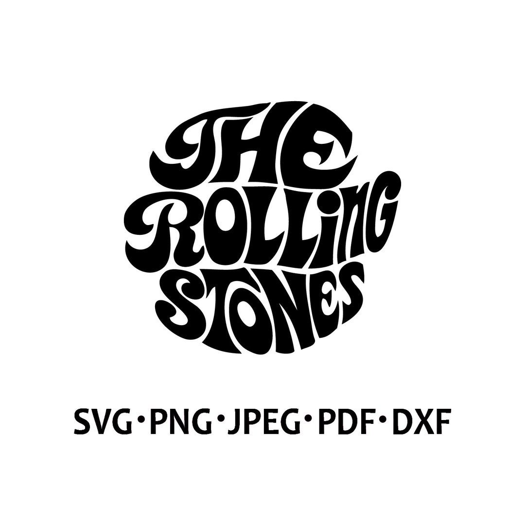 The Rolling Stones Digital File SVG Logo Decal Cut File - Etsy