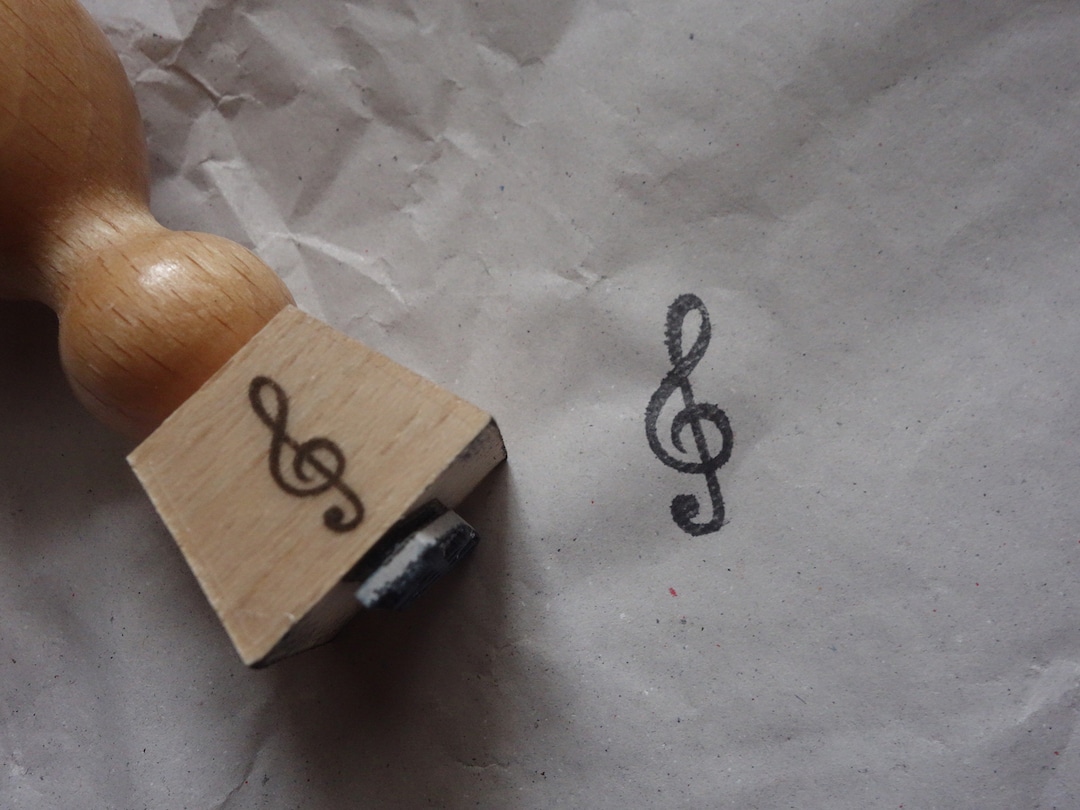 Stamp Note, Stamp Clef, Music Stamp, Stamp Music - Etsy