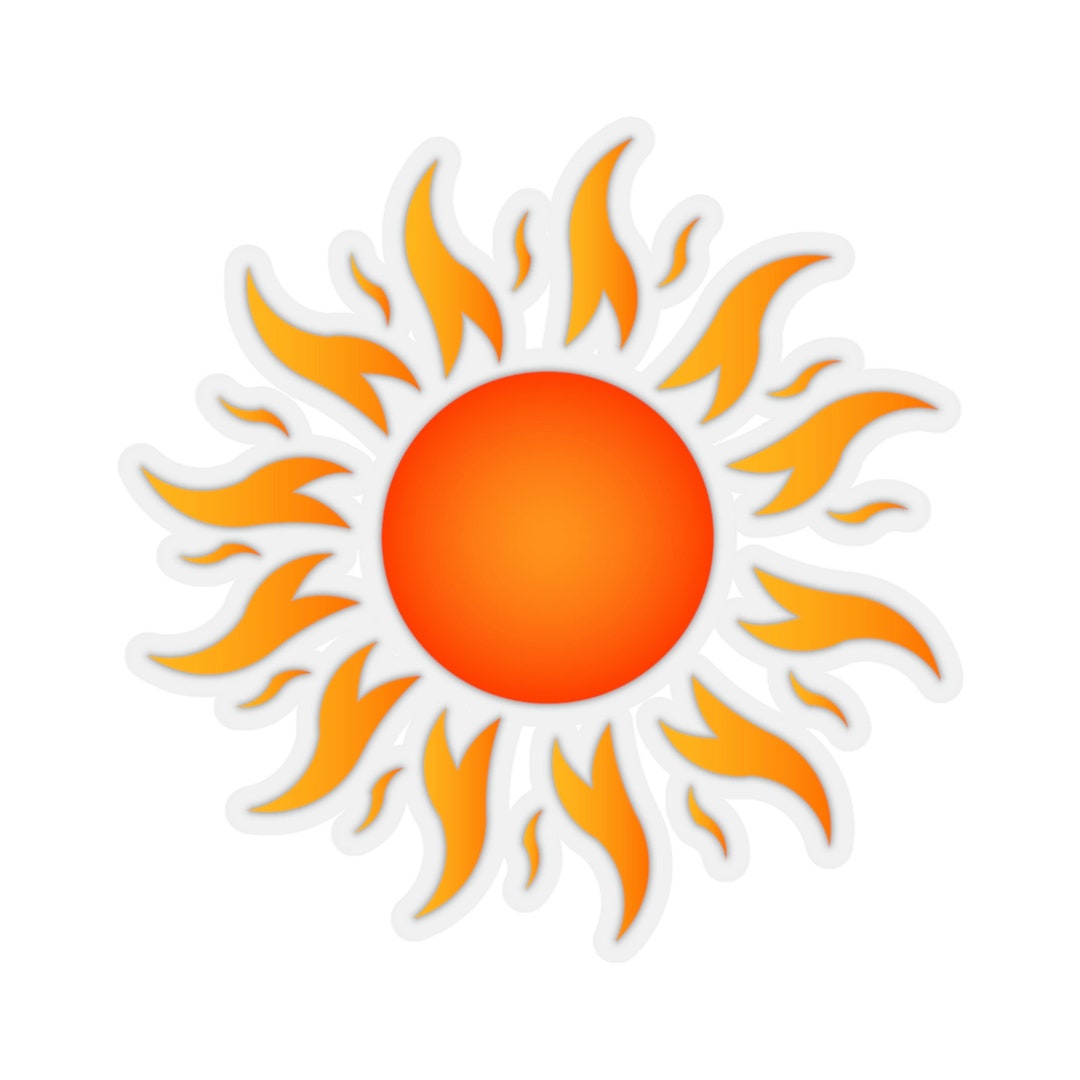 Kiss-cut Stickers " Blazing Sun-1" - Etsy