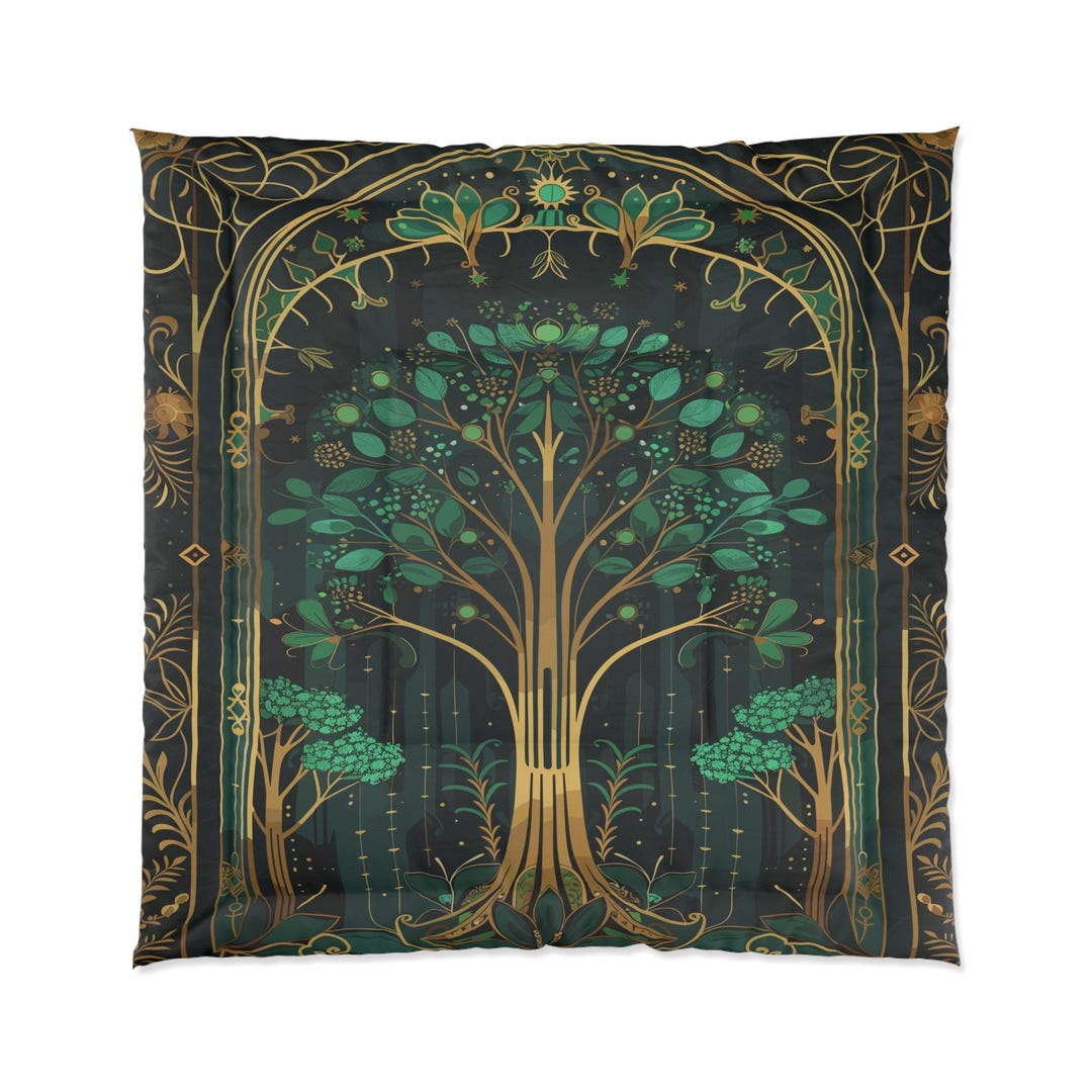 Tree of Life Comforter for Nature Lovers Comfy No Duvet Needed Quilt ...