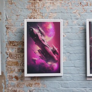 Alien Poster Printable Digital Artwork for Alien Lovers Pink Visitors ...