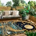 Round Jungle Rug for Indoors Wild Forest Floor Decor for Nature Lovers ...
