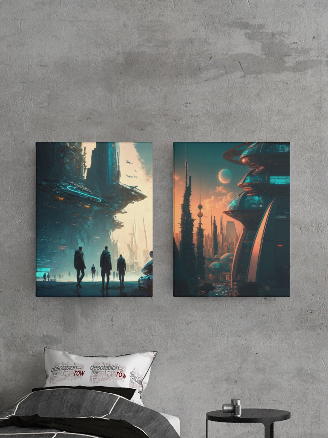 Futuristic Poster Printable Digital Artwork for Sci-fi Lovers ...