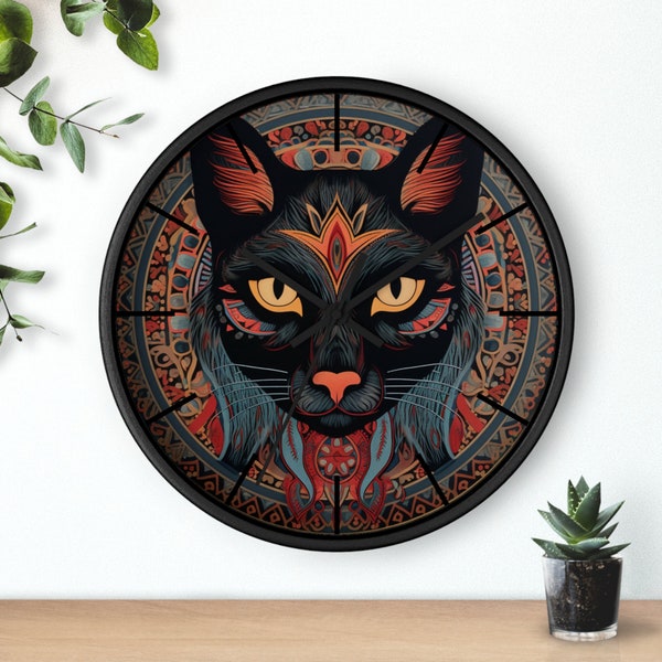 Cat Wall Clock - Etsy